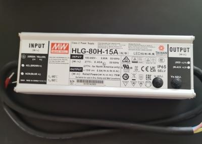China Meanwell HLG Series 80W Waterproof LED Driver IP65 15V Constant Voltage Power Supply for sale