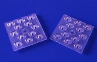 China 12 in 1 PC Optical LED Lens Array TYPE3 50x50mm for 3030 SMD Street Lamp for sale