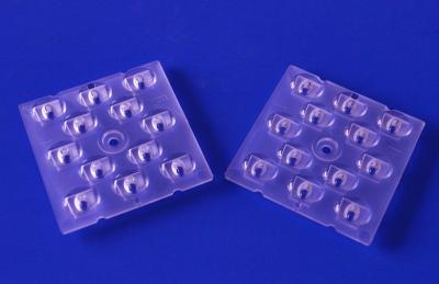 China 12 in 1 PC Optical LED Lens Array TYPE3 50x50mm for 3030 SMD Street Lamp for sale