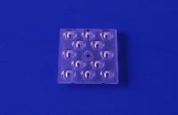 China 12 in 1 PC Optical LED Lens Array TYPE3 50x50mm for 3030 SMD Street Lamp for sale