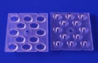 China 12 in 1 PC Optical LED Lens Array TYPE3 50x50mm for 3030 SMD Street Lamp for sale