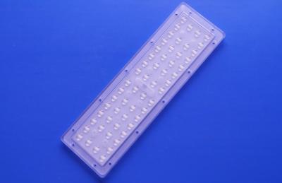 China 56W 3030SMD LED PCB Board with Lens for Street Lighting - 150-160LM/W Efficiency, 80x155° Beam Angle for sale
