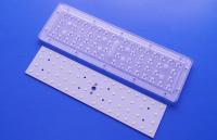China 56W 3030SMD LED PCB Board with Lens for Street Lighting - 150-160LM/W Efficiency, 80x155° Beam Angle for sale