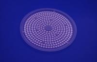 China UFO High Bay LED Lens 217.5mm Diameter for 250-300W SMD 3030/2835 with 50° and 80° Beam Angles for sale