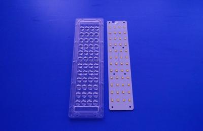 China 48 in 1 SMD LED Light Lens 3030 LED Lens Module 250x74mm for Road Lighting for sale