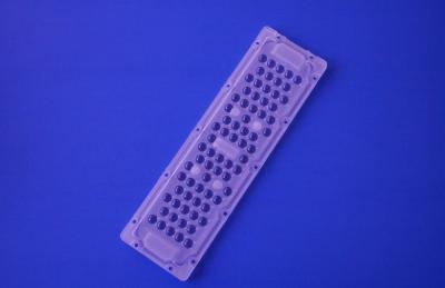 China 60 Degree SMD 3030 LED Lens Array 250x74mm with 92% Transmittance for 72 LEDs for sale