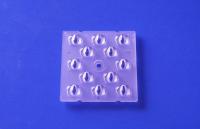 China TYPE 2 12 in 1 Lens for 3030 SMD 50x50mm Streetlight Lens PC 5.57mm for sale