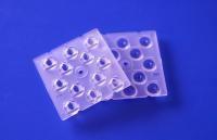 China TYPE IV Optical Array Lens 12 in 1 3030 SMD Lens 50x50mm for Street Lights for sale