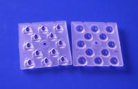 China TYPE IV Optical Array Lens 12 in 1 3030 SMD Lens 50x50mm for Street Lights for sale