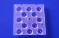 China TYPE IV Optical Array Lens 12 in 1 3030 SMD Lens 50x50mm for Street Lights for sale