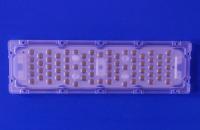 China 90 Degree 72W Solar Street Lighting Module LED Optics Lens 250x74mm PC for sale