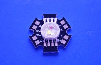 China 4X3W Epistar LED Chip High Power RGBW Diode with Black Star PCB - 700mA Current, 5000K White Light for sale