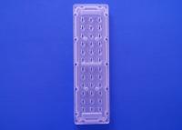 China High Luminous LED Street Light Lens 36 in 1 250x70mm for 3535 LED 65x150 Degree for sale