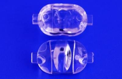 China Asymmetric LED Optical Lens for Street Lights - 135×85° Beam Angle, 18×10.05×7.55mm Size, 93% Transmittance for sale