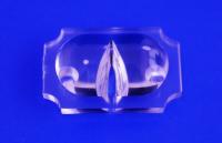 China Polarized Optical Lens for Rebel LEDs - 23.15×16.15×8.53mm Size, 65°×135° Beam Angle, 93% Transmittance for sale