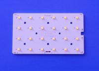 China 12V 24V Solar LED Light PCB Board with XTE/XPG3 LEDs - 162x107mm Lens & 128.4x73.4mm Aluminum Plate for sale
