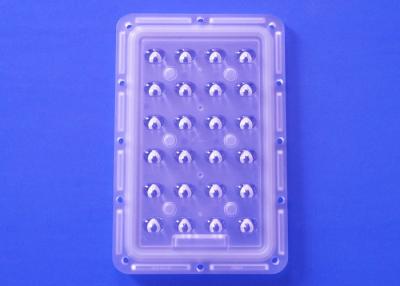 China 3535 SMD Plastic Injection Mold LED Optical Lens 24W XPG3 Asymmetrical Street Light for sale