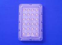 China 3535 SMD Plastic Injection Mold LED Optical Lens 24W XPG3 Asymmetrical Street Light for sale