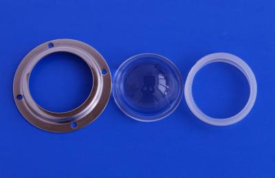 China 60 Degree 50mm COB LED Glass Lens for 20-100W High Bay Lights with 40-70° Beam Angle for sale