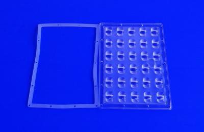 China PMMA LED Street Light Lens 171x125x8.13mm with 90x126° Beam Angle for Road Lamp Modules for sale