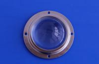 China 50W LED Glass Optical Lens 66mm Diameter 60° Beam Angle for COB LED Lighting for sale
