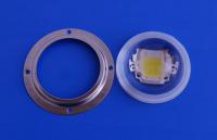 China 50W LED Glass Optical Lens 66mm Diameter 60° Beam Angle for COB LED Lighting for sale