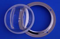 China 78mm x 30mm LED Glass Lens for Street Lights - 120x60 Degree Beam Angle for 10-100W COB LEDs for sale