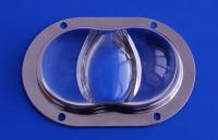 China COB LED Glass Optical Lens 86×52mm 140×70° for 10W-100W Street & Tunnel Lighting for sale