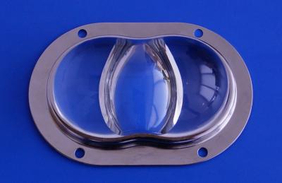 China COB LED Glass Optical Lens 86×52mm 140×70° for 10W-100W Street & Tunnel Lighting for sale