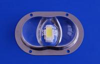 China COB LED Glass Optical Lens 86×52mm 140×70° for 10W-100W Street & Tunnel Lighting for sale