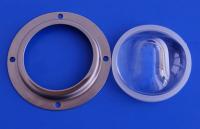 China 56mm Diameter 20mm Height LED Optical Lens for 10W-30W Street Lights with 135×75 Degree Beam Angle for sale
