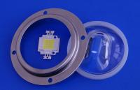 China 56mm Diameter 20mm Height LED Optical Lens for 10W-30W Street Lights with 135×75 Degree Beam Angle for sale