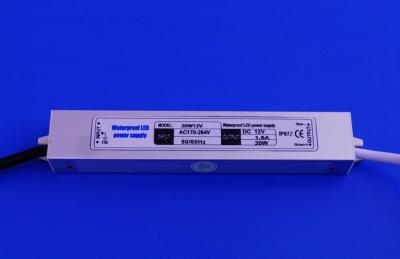 China 20W LED Constant Voltage Driver with Aluminum Case - 12V DC Output, IP67 Rated for Decorative Lighting for sale