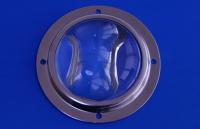 China 66.2mm Borosilicate Glass LED Optical Lens for 10W-30W Street Lights with 120x75 Degree Beam Angle for sale