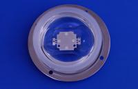 China 66.2mm Borosilicate Glass LED Optical Lens for 10W-30W Street Lights with 120x75 Degree Beam Angle for sale