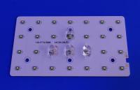 China Custom PMMA PC LED Optical Plano Lens 17.9×9.36×7.45mm for 1W 3W XPE LEDs with 93% Transmittance for sale
