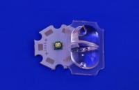 China PC Asymmetric LED Optical Lens for 1W 3W XPE Rebel Spot Light - 23.15×16.15×8.53mm with 65×135° Beam Angle for sale
