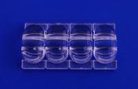 China PMMA/PC LED Optical Lens 22.6mm x 10.5mm for 1W 3W Edison LEDs with 60x120° Beam Angle for sale