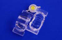 China PMMA/PC LED Optical Lens 22.6mm x 10.5mm for 1W 3W Edison LEDs with 60x120° Beam Angle for sale