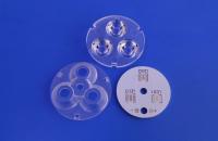 China 3W Transparent PMMA XPE LED Lens Array 32.2x7.3mm for Lighting Fixtures for sale