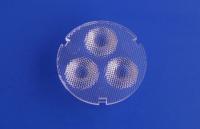 China Optical PMMA 3W Bead Surface Lens 32.2x7.3mm LED Lens Array for Replacement Lighting for sale