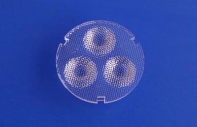 China Optical PMMA 3W Bead Surface Lens 32.2x7.3mm LED Lens Array for Replacement Lighting for sale