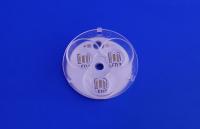 China Optical PMMA 3W Bead Surface Lens 32.2x7.3mm LED Lens Array for Replacement Lighting for sale