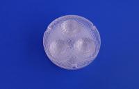 China Optical PMMA 3W Bead Surface Lens 32.2x7.3mm LED Lens Array for Replacement Lighting for sale
