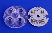 China PMMA LED Lens Array AL PCB 4W 15 40 Degree for Street Light for sale