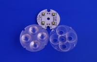 China 25 Degree 4 In 1 PMMA SMD LED Lens Array For LED Spot Lighting for sale