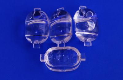 China Clear PC LED Optical Lens 60x135 Degree Asymmetric for Street Light XPE XPG 18.4mm for sale