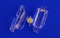 China Plastic PMMA PC High Power LED Optical Lens 90x45 Degree 39mm Street Light for sale