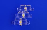 China 1W 3W 90x45 Degree High Power LED Optical Lens PMMA PC 39mm for Street Light for sale