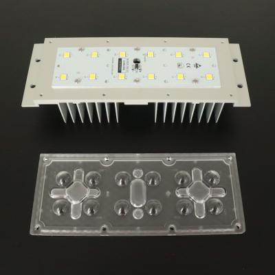 China 12-50W 5050 SMD LED Street Light Module 145x70 Degree Beam Angle Integrated Aluminum Heatsink Industrial Road Lighting for sale